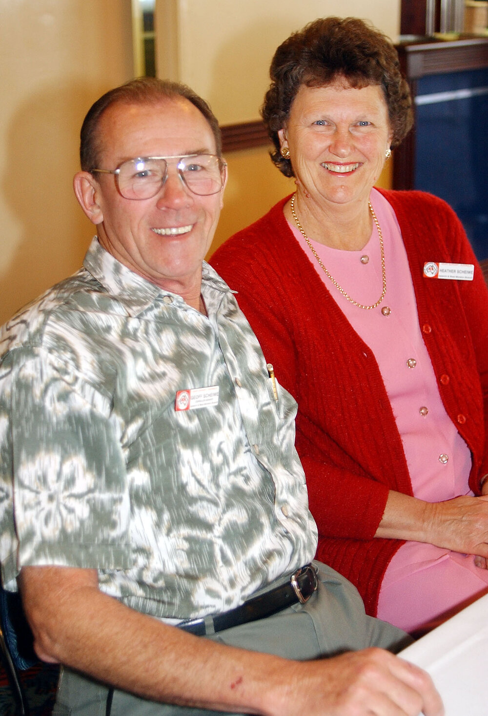 Geoff and Heather Scheiwe at the Ipswich Heart Support Club reunion ...