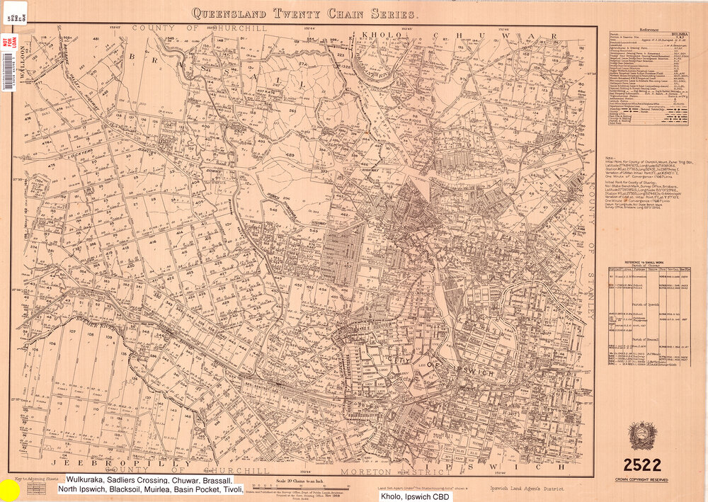 Queensland twenty chain series map : map 2522 | Picture Ipswich