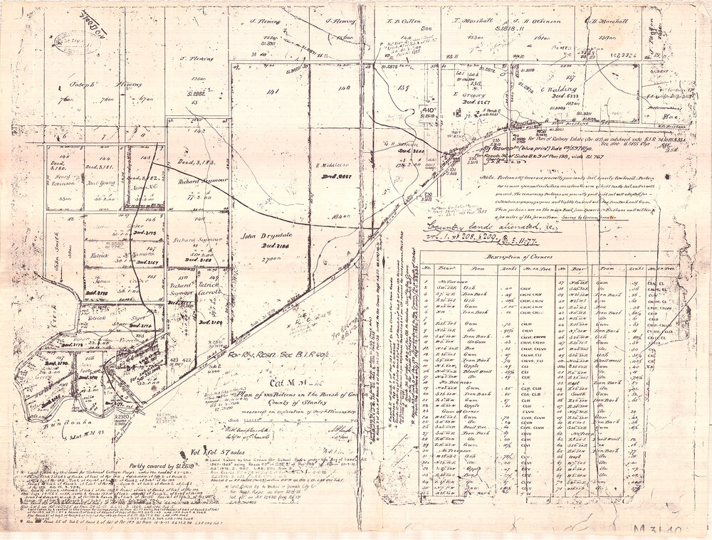 Plan of XXII portions in the Parish of Goodna, County of Stanley map ...