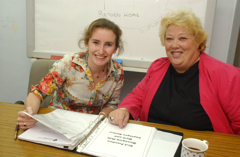 Rachel Nolan with unidentified women, Ipswich, March 2003 | Picture Ipswich