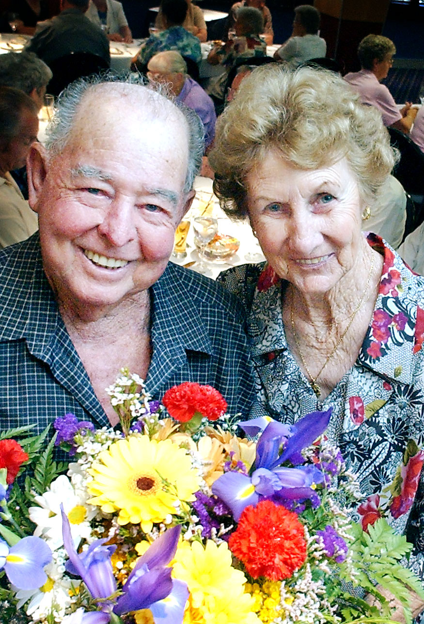 Norm and Connie Abraham celebrating their wedding anniversary, Ipswich ...