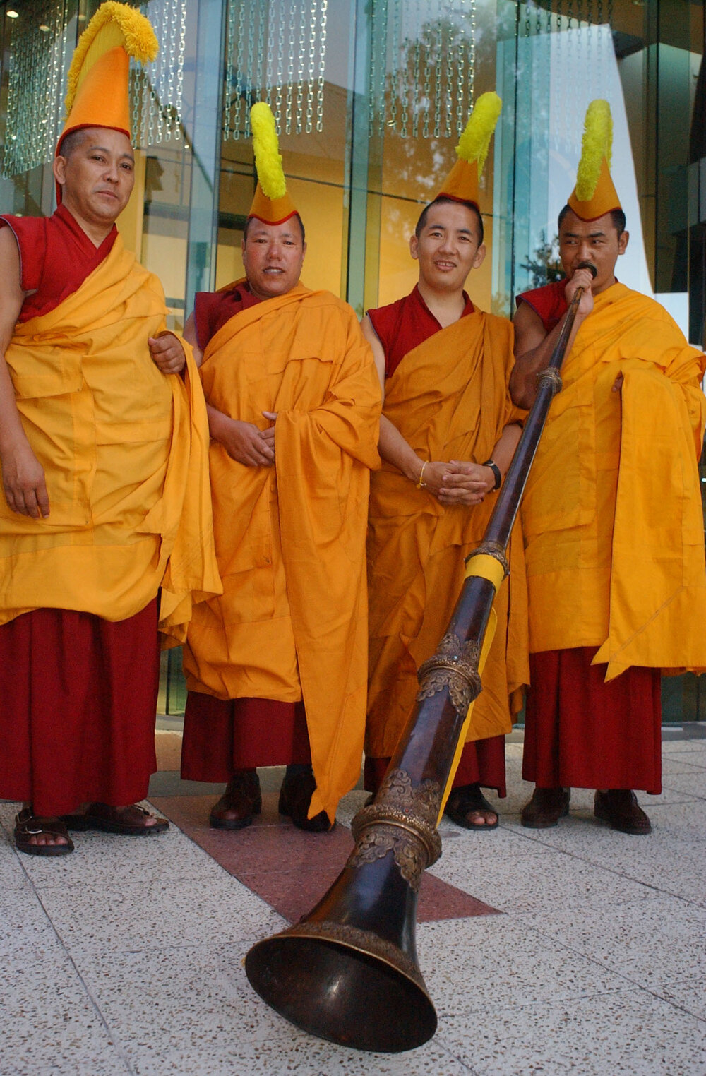 Monks, Thupten Sherab, Sonam Dorjee, Tenzin Karma and Jampa Tsering ...