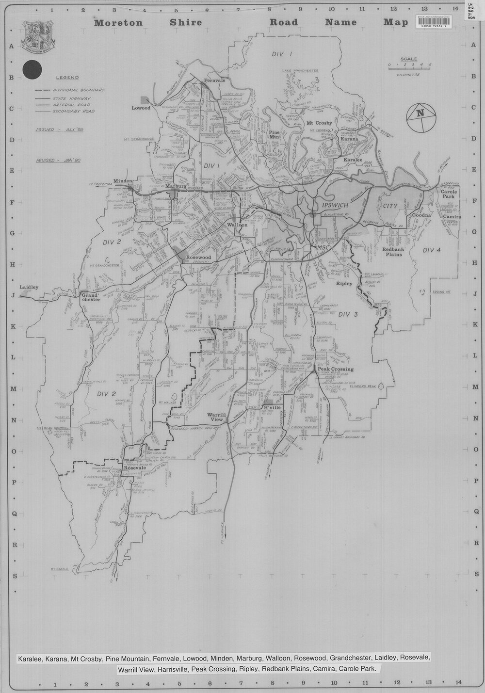 Moreton Shire road name map | Picture Ipswich