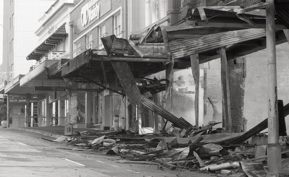 Aftermath of the Reid's (Cribb & Foote) fire, Bell Street, Ipswich ...