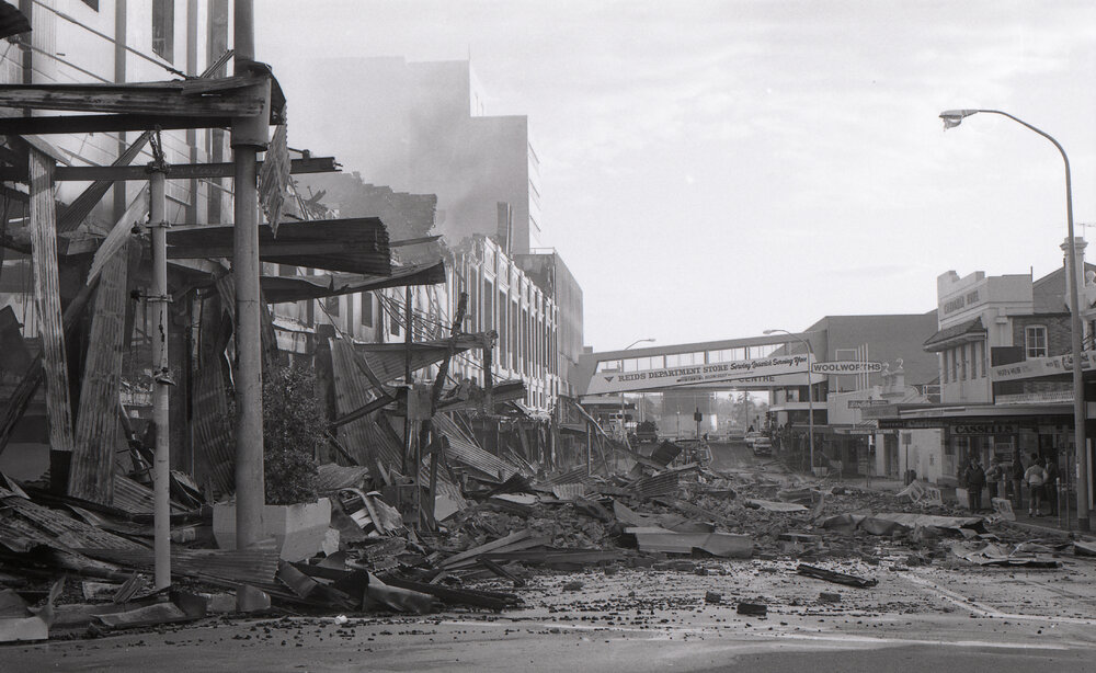 Aftermath of the Reid's (Cribb & Foote) fire, Bell Street, Ipswich ...