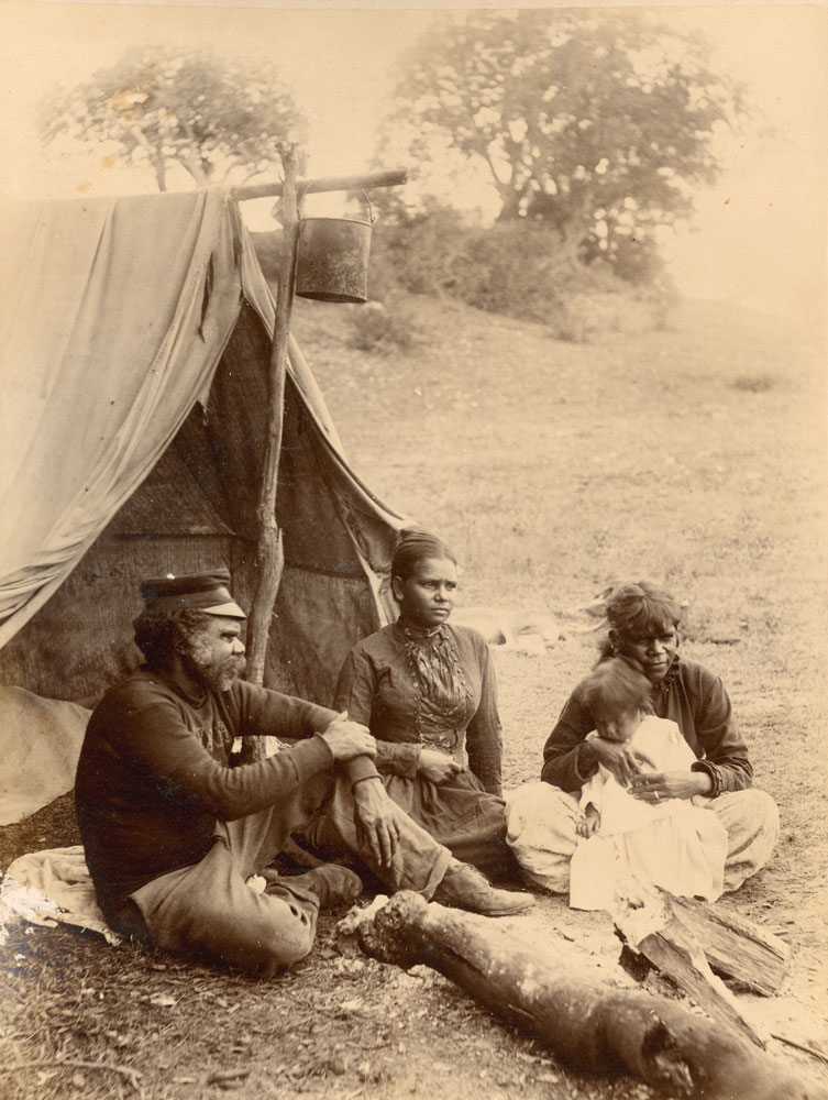 Johnny Foote, thought to be with family, Ipswich district, c.1892 ...