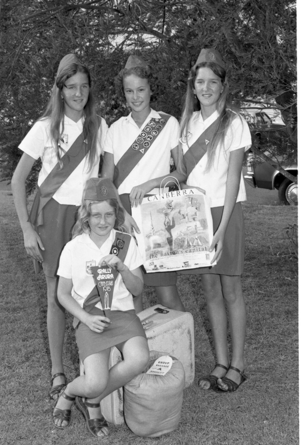 Girls Brigade members for Rally Arura 1978 in Canberra, Ipswich ...