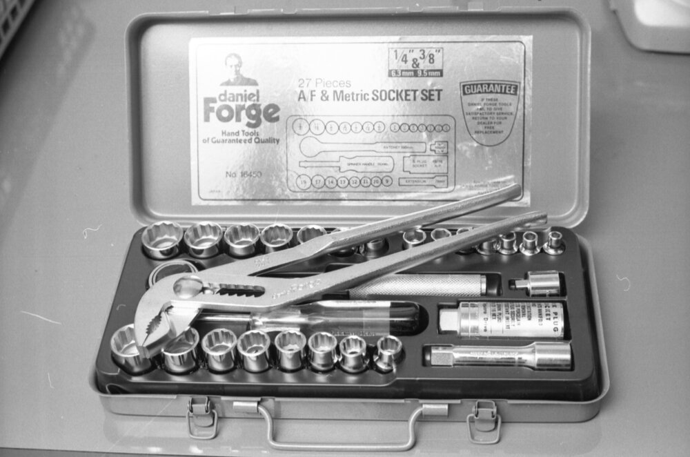 Daniel Forge socket set, Ipswich, February 1978 | Picture Ipswich