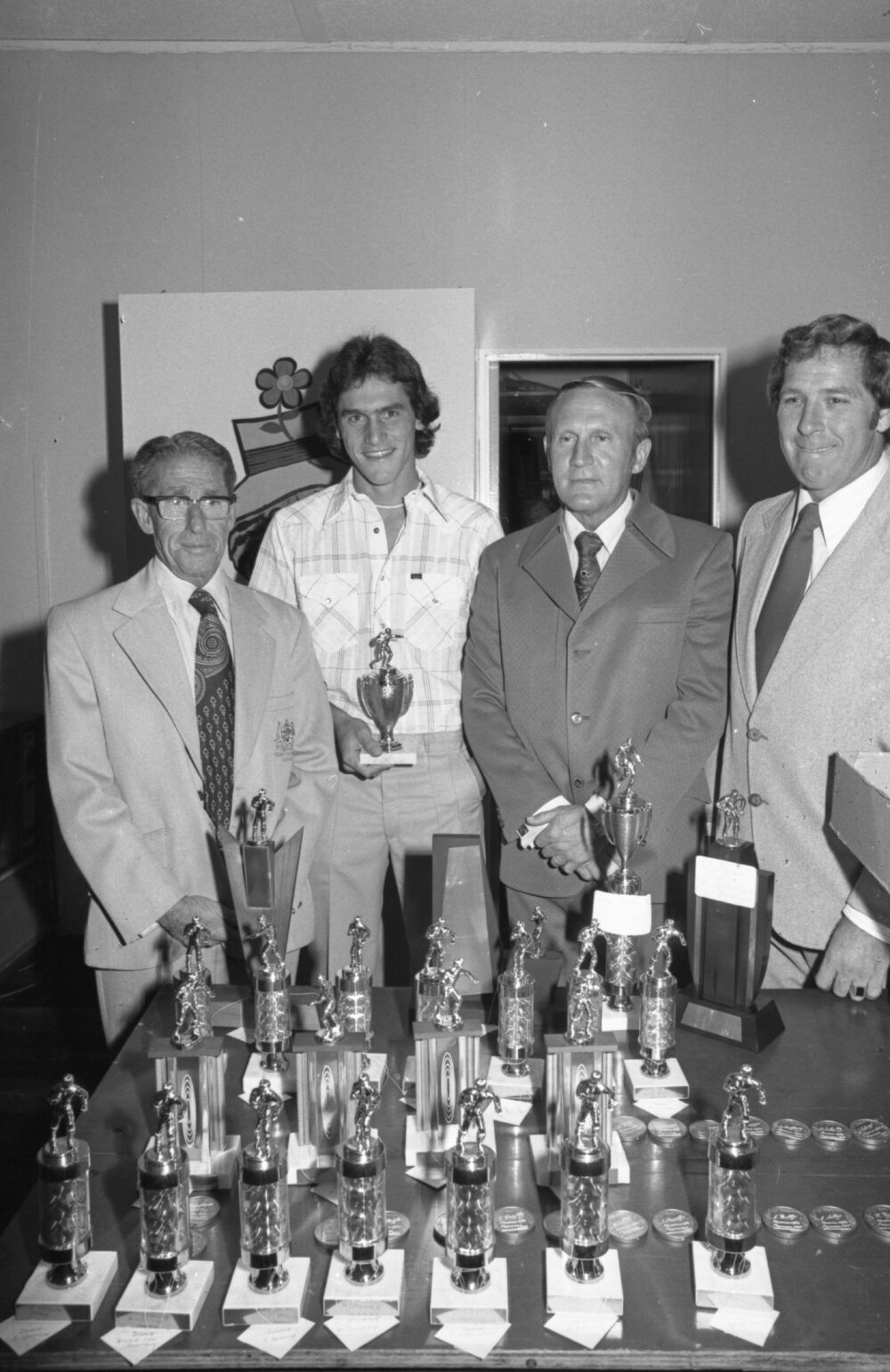 John Clark, Rodney Biggs, Snowy Hopper & Brent Kaatz at the old Norths ...